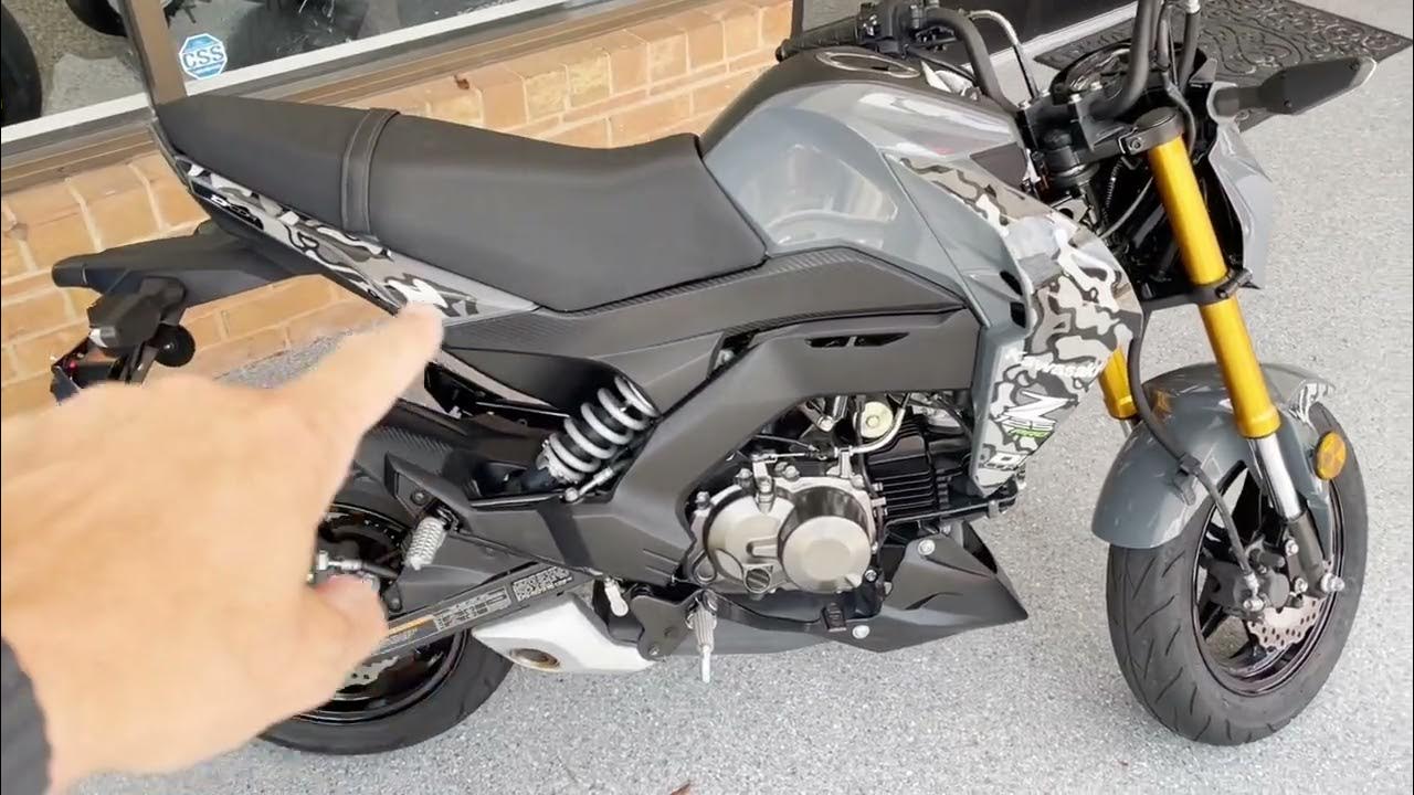 2020 KAWASAKI Z125 PRO WITH GRAPHICS KIT AND SUPER LOW MILES @landlperformancellc208 - YouTube