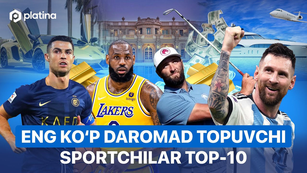 Eng ko‘p daromad topuvchi sportchilar TOP-10 (2024-yil iyun) | TOP ...
