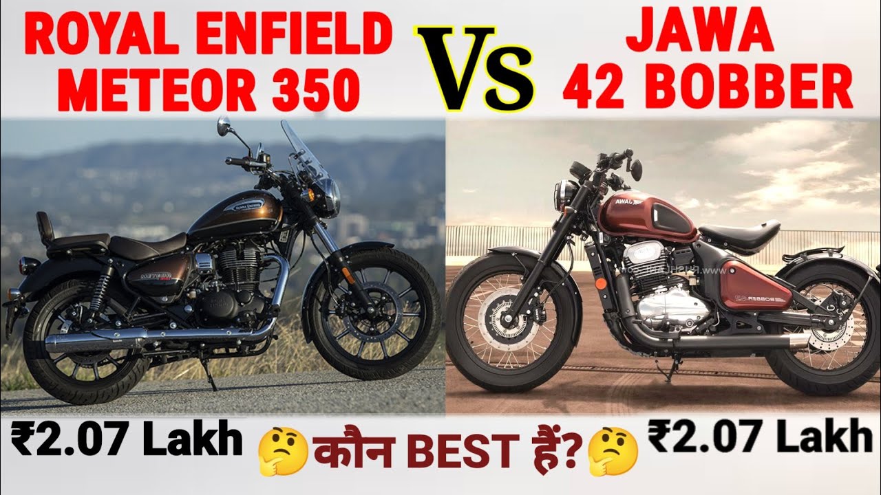 Jawa 42 Bobber Vs Meteor 350 Comparision | 42 Jawa Bobber | 42 Bobber ...