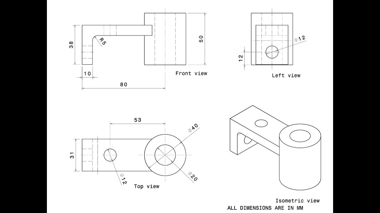 Angular Block #CATIA#3D PART DESIGN#Drafting Skills - YouTube