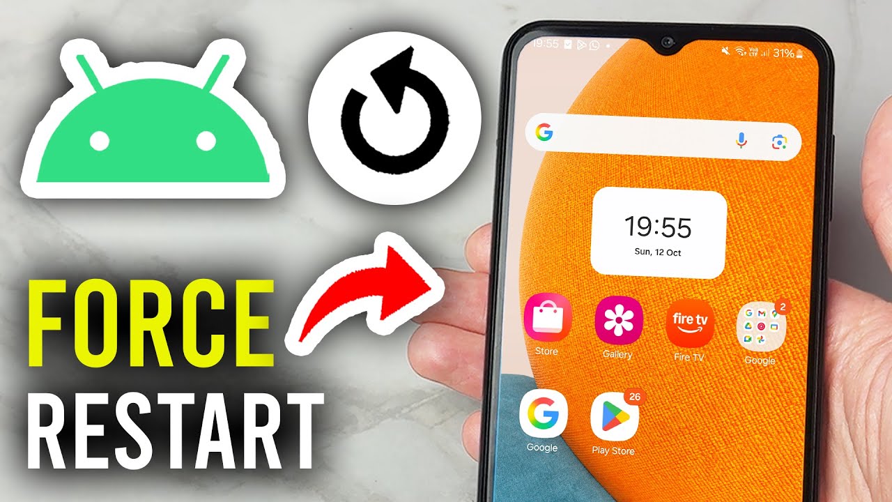 How To Force Restart Stuck or Frozen Android Phone - Step By Step - YouTube