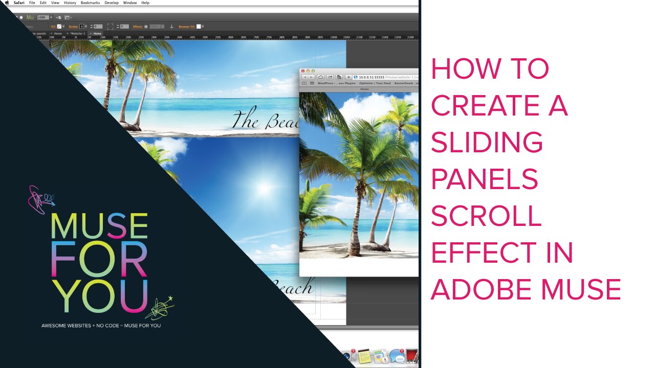How to Create a Sliding Panels Scroll Effect in Adobe Muse CC - YouTube How to Create a Sliding Panels Scroll Effect in Adobe Muse CC - YouTube