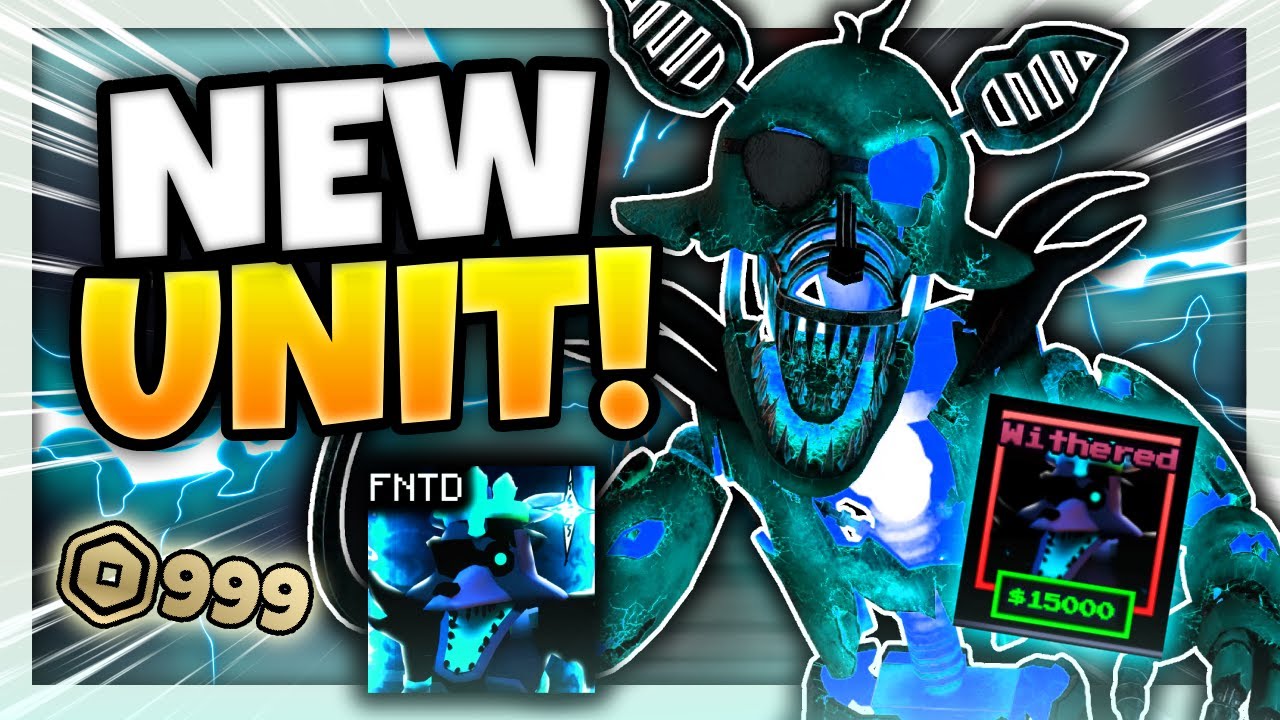 *NEW* $999 ROBUX ABYSSAL FOXY UNIT GOES CRAZY! 🔥 | Five Nights Tower ...