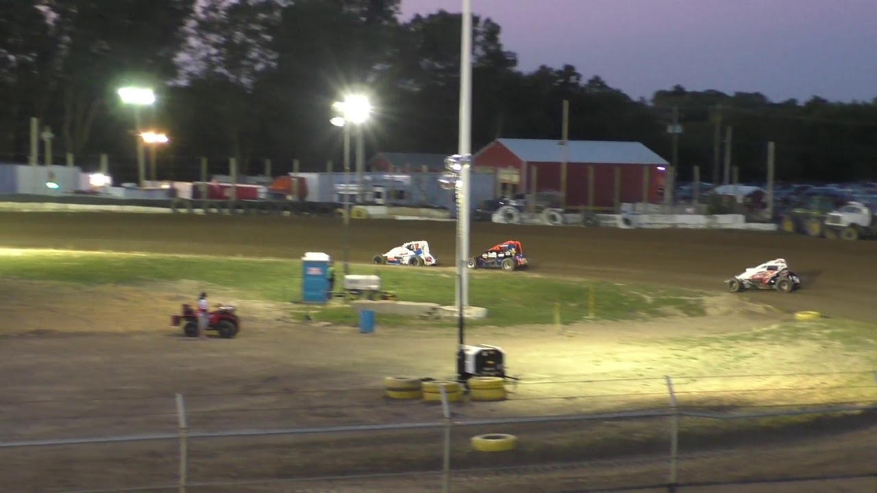 Wilmot Raceway WINGLESS Sprints Heat Races 8-30-2019 - YouTube