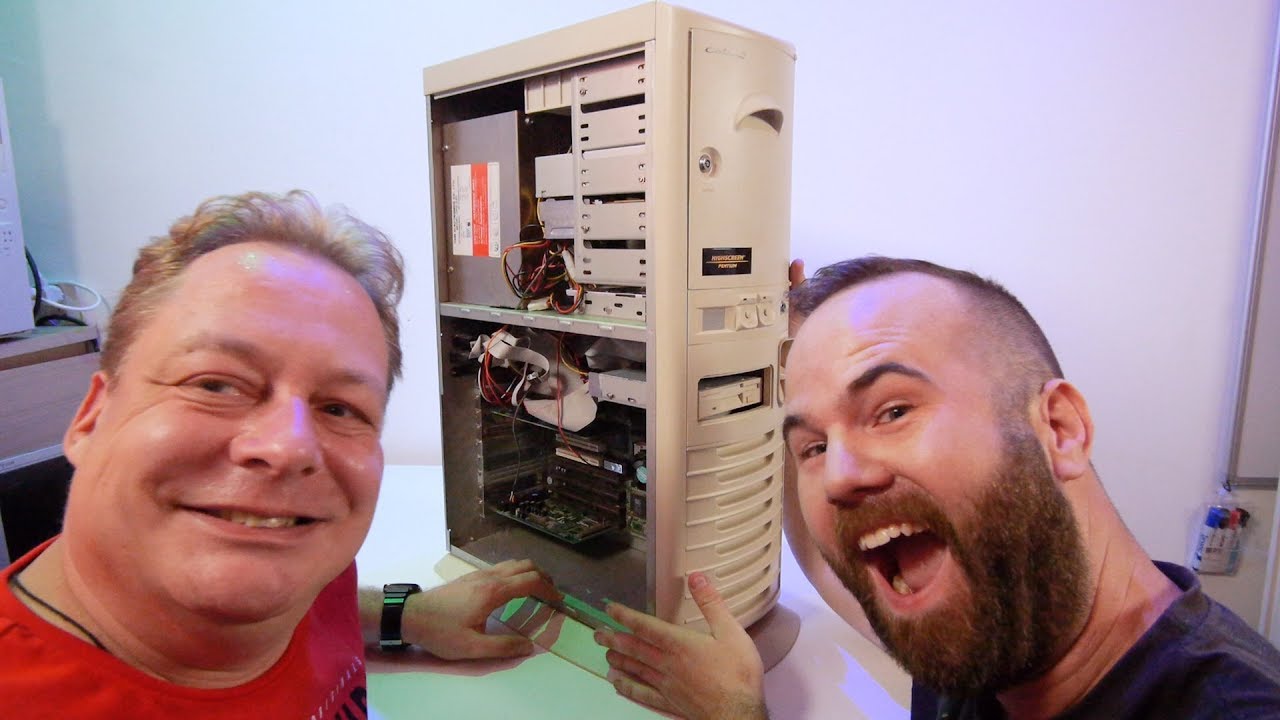 Vobis Highscreen Colani AT Big Tower, AMD 486 DX4 100 Upgrade - YouTube