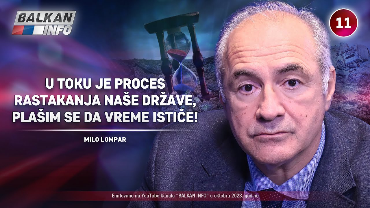 INTERVJU: Milo Lompar - U toku je proces rastakanja države, plašim se ...