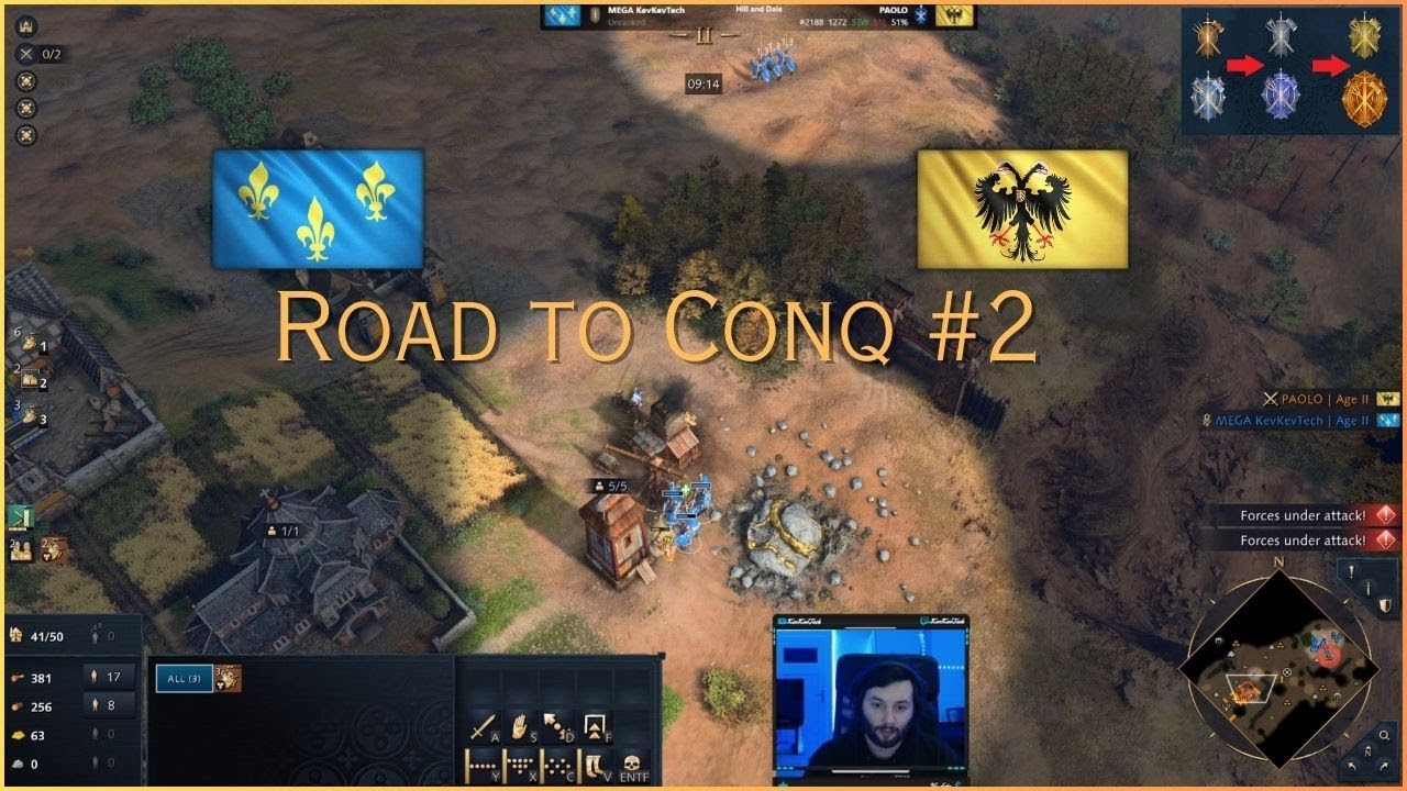 Road to Conqueror 2.0 #2 - AoE 4 / French vs HRE - YouTube