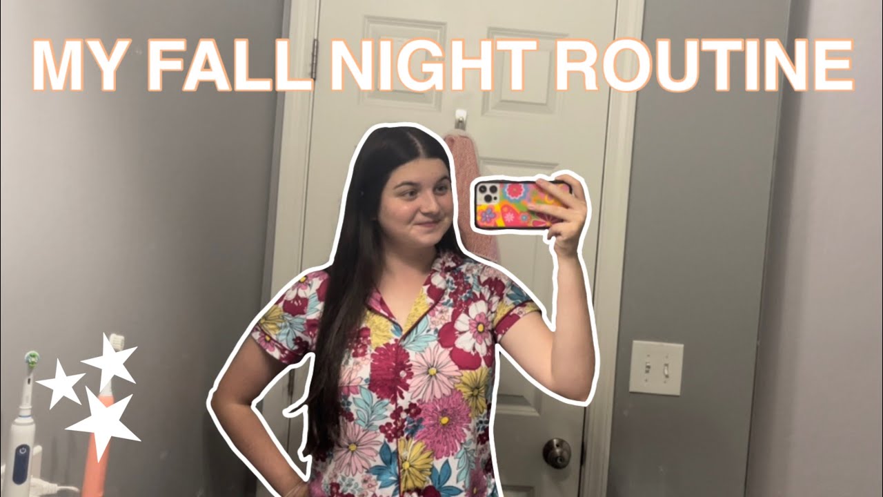 My Real Fall Night Routine School Night Lilliana Rose Youtube