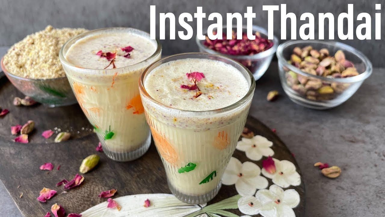Instant Thandai Masala and Drink at Home | ठंडाई रेसिपी | Holi Special ...
