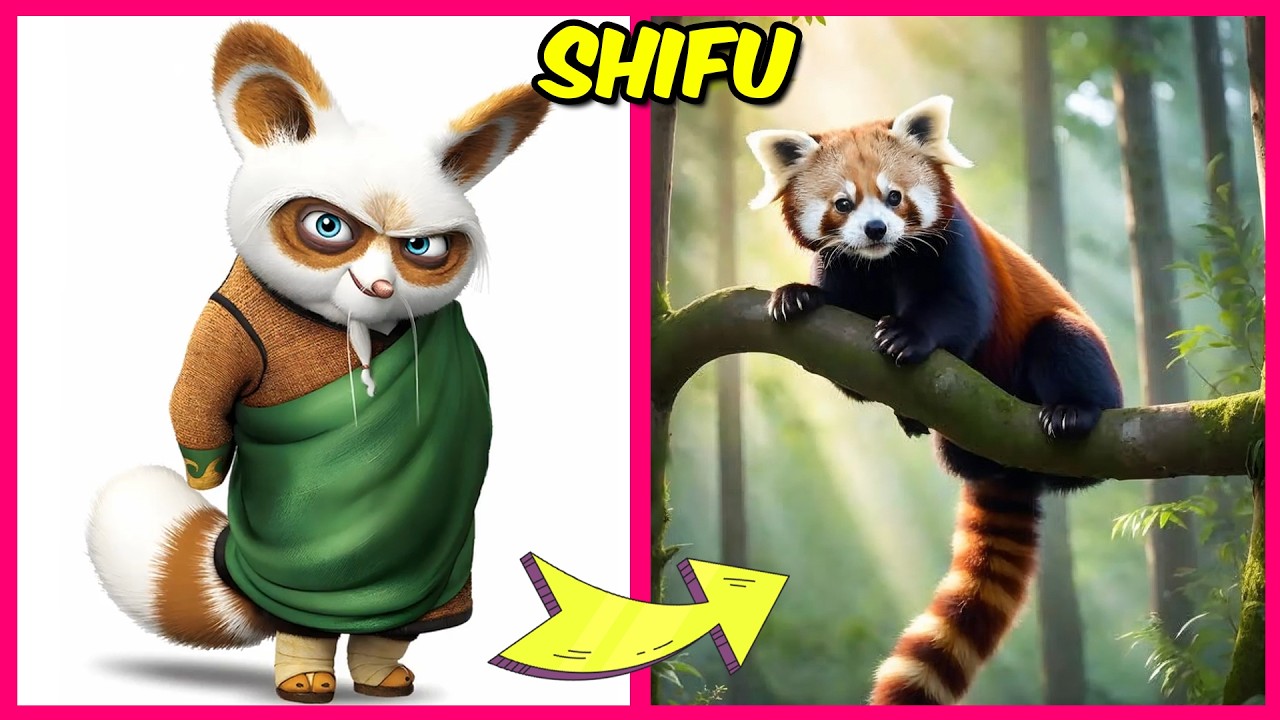 Kung Fu Panda 4 Characters In Real Life + Voice Quiz + Their Favorite ...