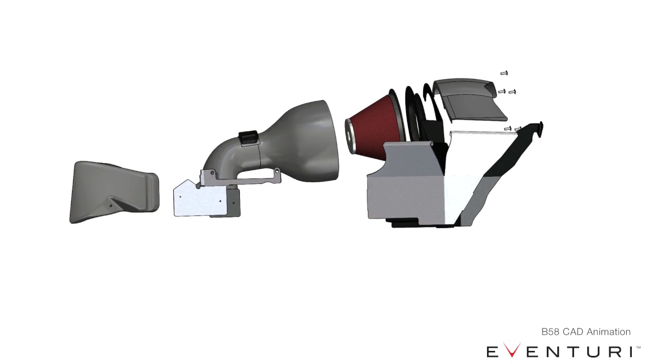 BMW B58 CAD Animation Eventuri Intake Animated Gif, 47% OFF