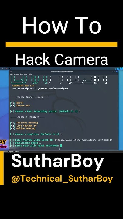 How to Install CamPhish in Kali Linux | Hack Mobile Camera | Camphish ...