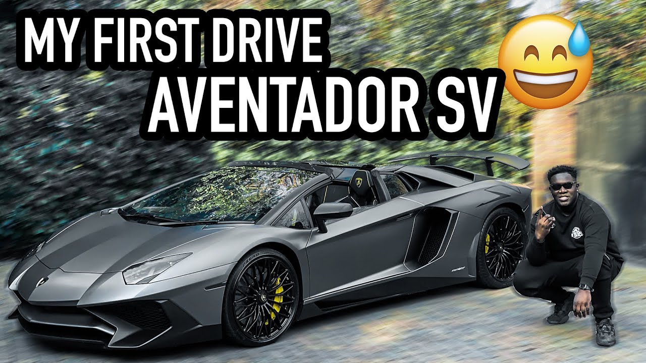 ** MY FIRST DRIVE** MY NEW LAMBO AVENTADOR SV ROADSTER!! 😍😬 - YouTube