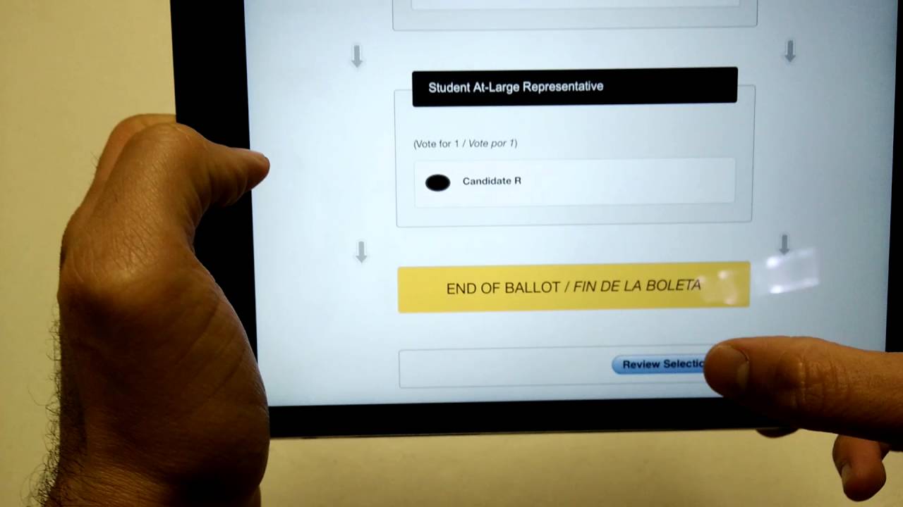 How to Vote Online - On Tablets - YouTube