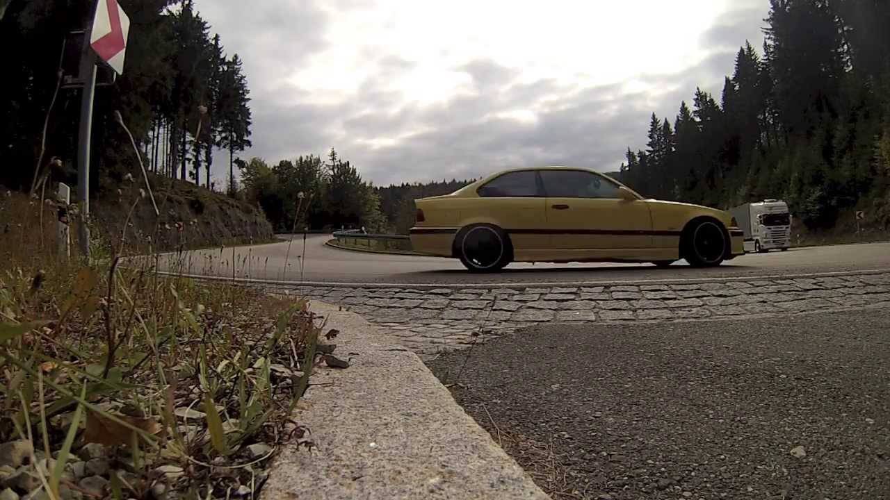 E36 M3 3.2 "DHL Express" Drift - YouTube