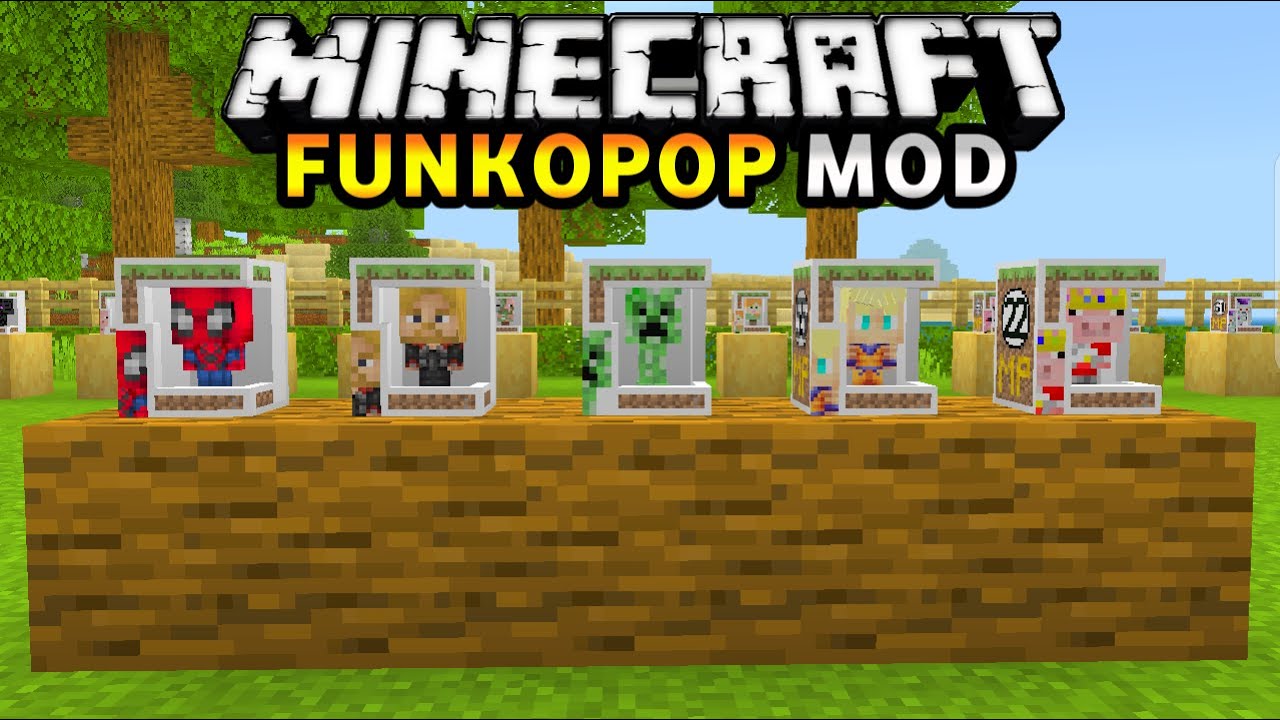MOD DE FUNKO POPS EN MINECRAFT PE - MOD de Minecraft PE - YouTube