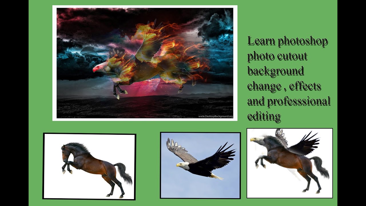 Learn photoshop - photo cuting , background change and professional ...