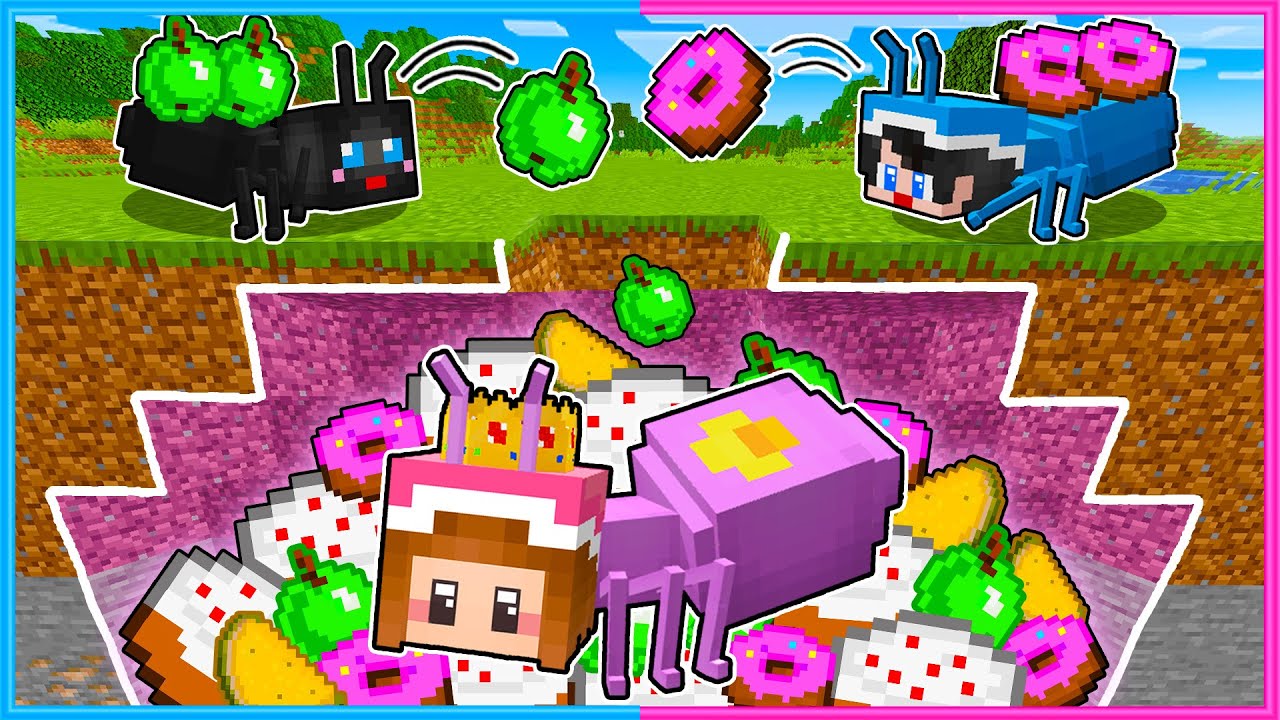 女王アリと働きアリの生活マインクラフト🐜👑【 マイクラ / Minecraft 】 - YouTube