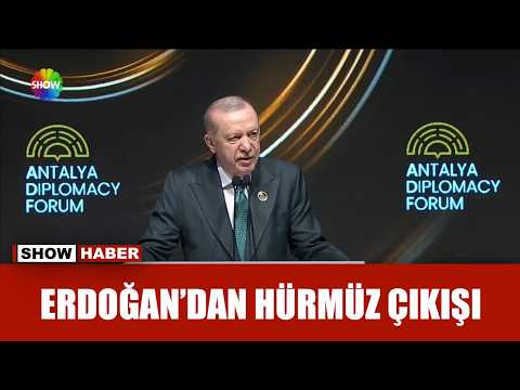 Cumhurbaşkanı Erdoğan: Hürmüz ticari gemilere açık olmalı