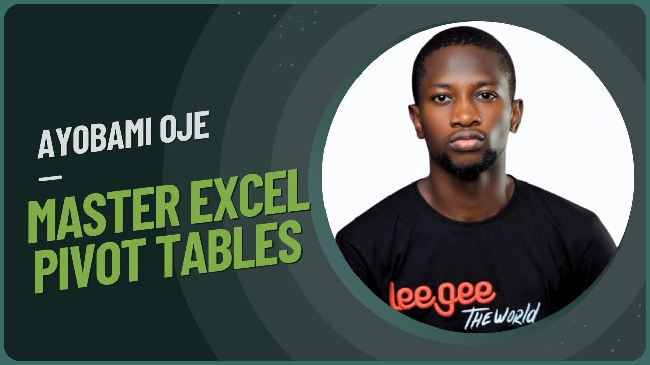Master Pivot Tables in MS Excel - YouTube