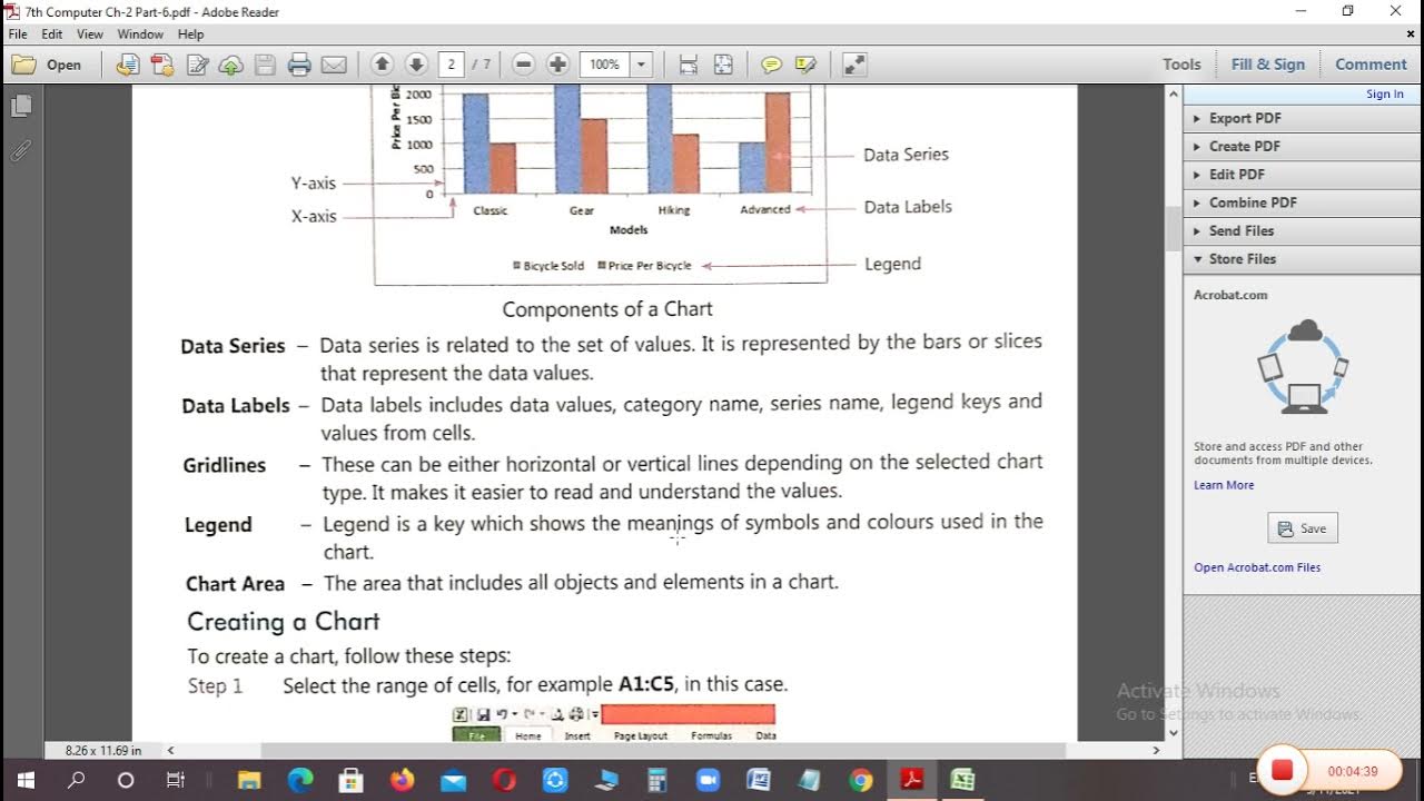 Class 7th Ch-2 (Formulas, Functions & Charts in Excel) Part-6 [15 May ...