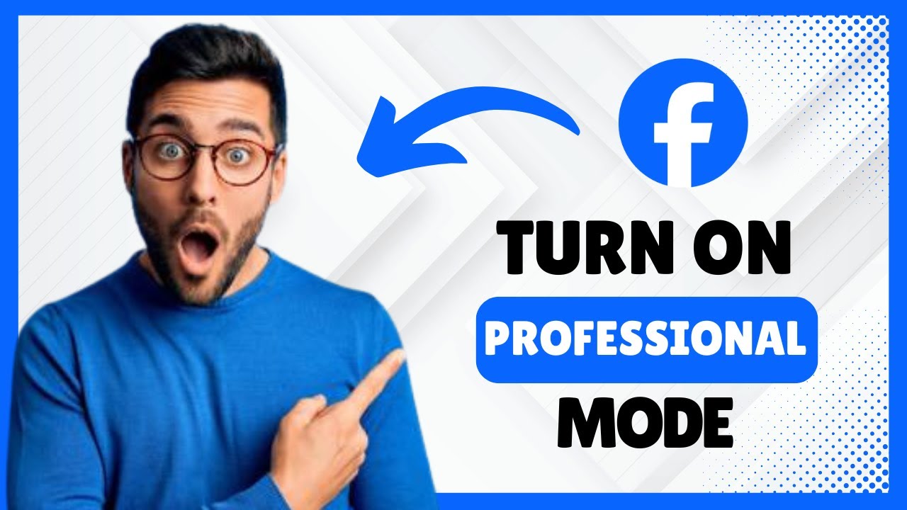 How to Turn on Professional Mode on Facebook - YouTube