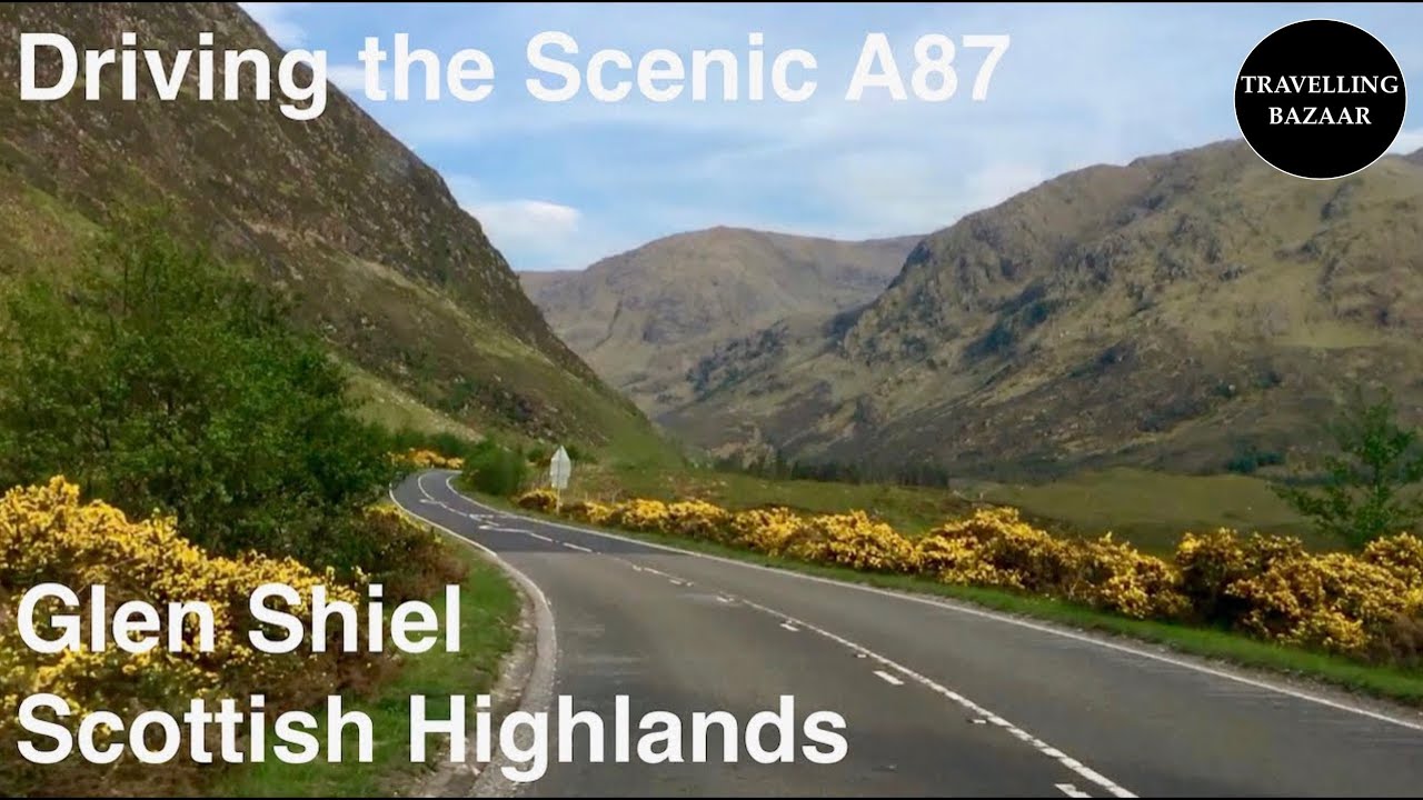 🌎 Beautiful Scenic Drive | A87 through Glen Shiel | Northwest Highlands ...