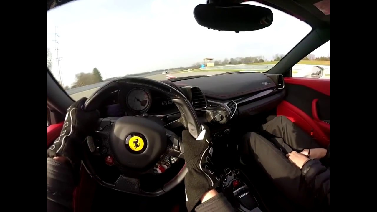 Ferrari 458 Italia - Tyler Edwards Helmet cam - YouTube