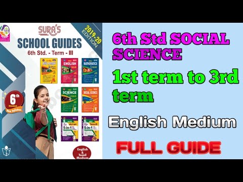 6th Std Social Science notes for English Medium|6th std Social Guide ...