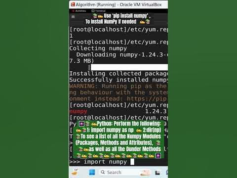Python Numpy Module - YouTube