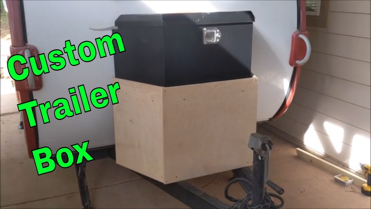 Custom Trailer Box, Half Steel, Half Wood Camper Trailer - YouTube