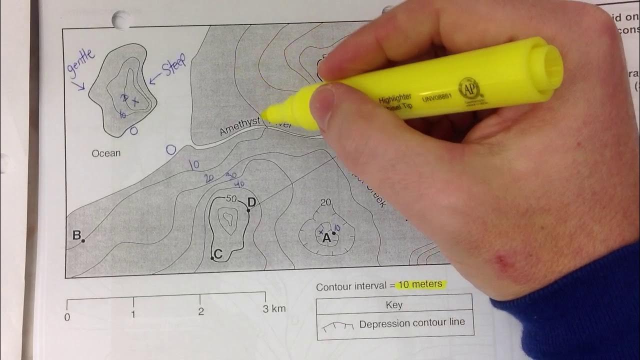 How To Interpret A Topographic Map - YouTube