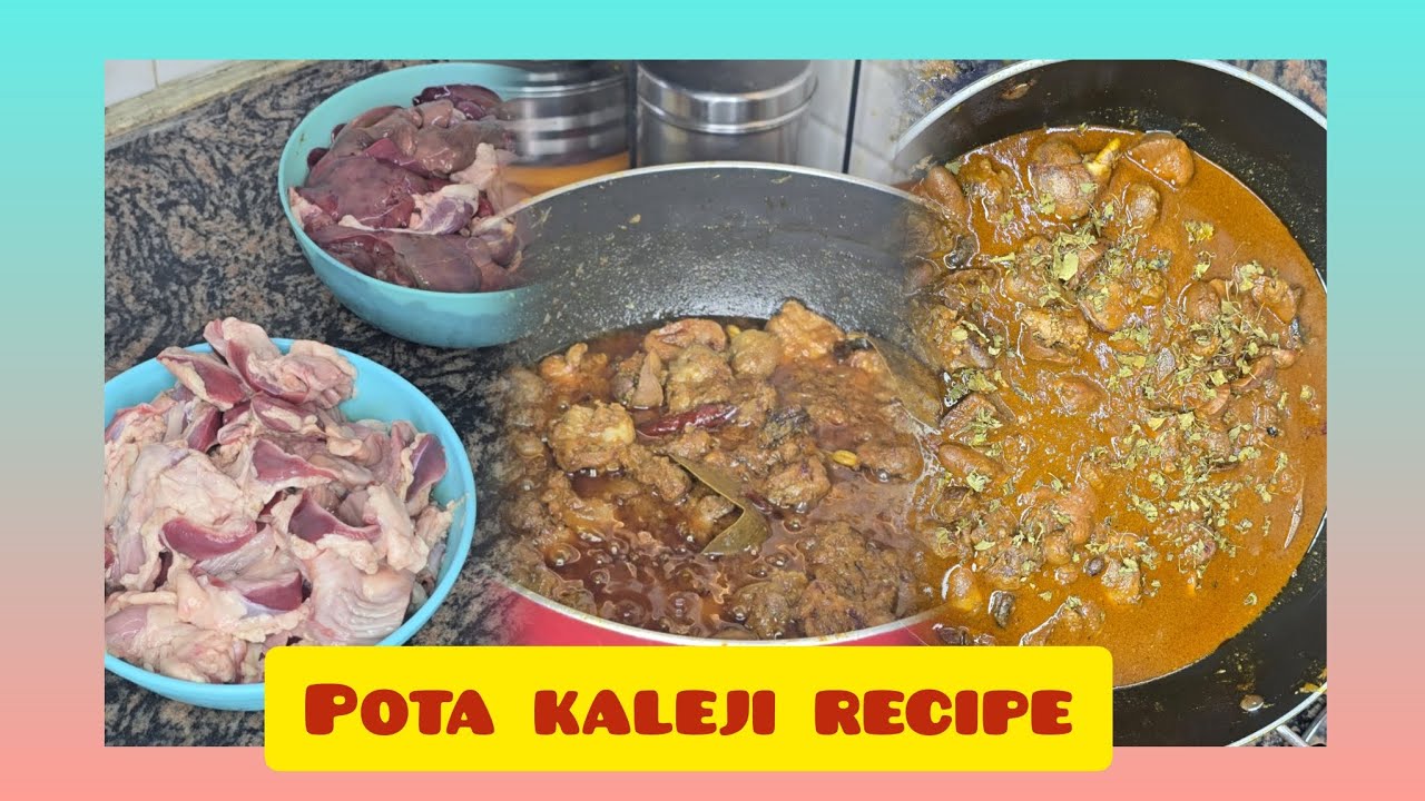 #pota kaleji recipe# simple and easy masala pota kaleji recipe # ...