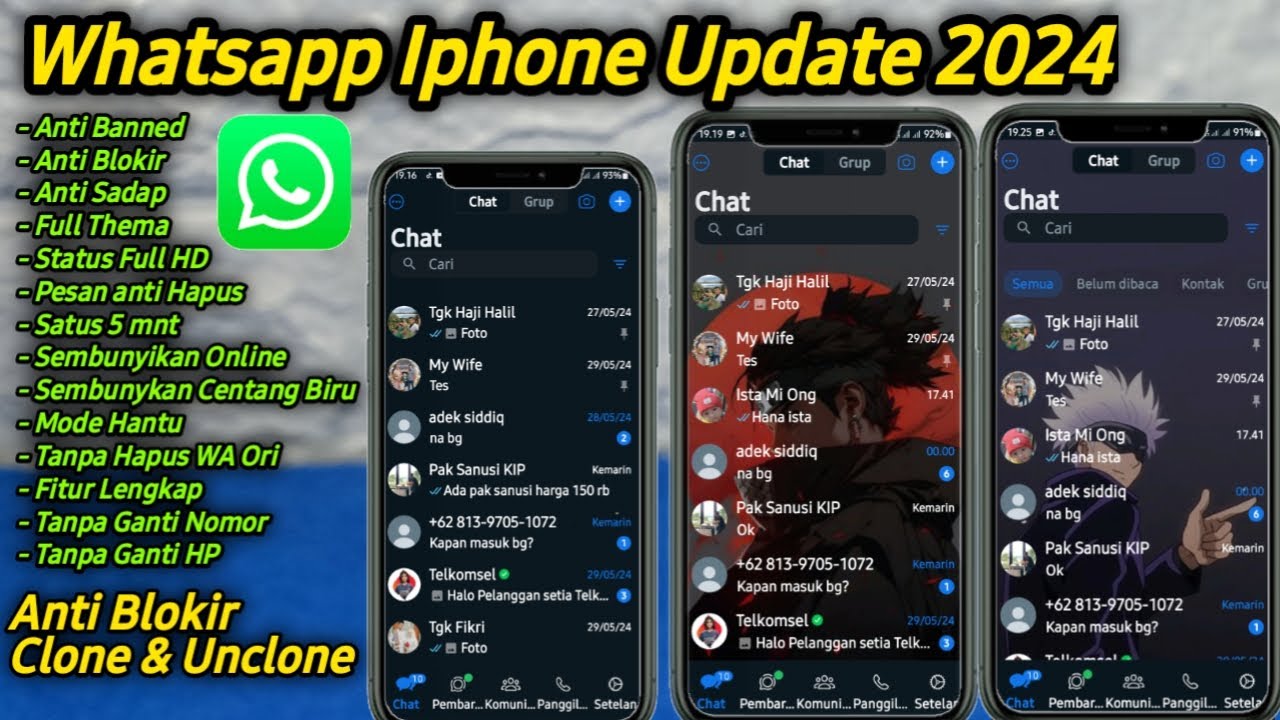 Whatsapp Iphone Terbaru 2024 | WA iphone terbaru 2024 | WA mod terbaru ...