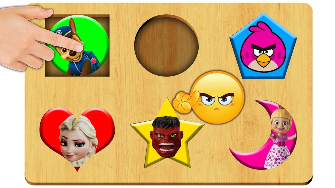 Puzzle Elsa Angry Bird Masha Hulk Paw Patrol Spiderman Finger Family ...