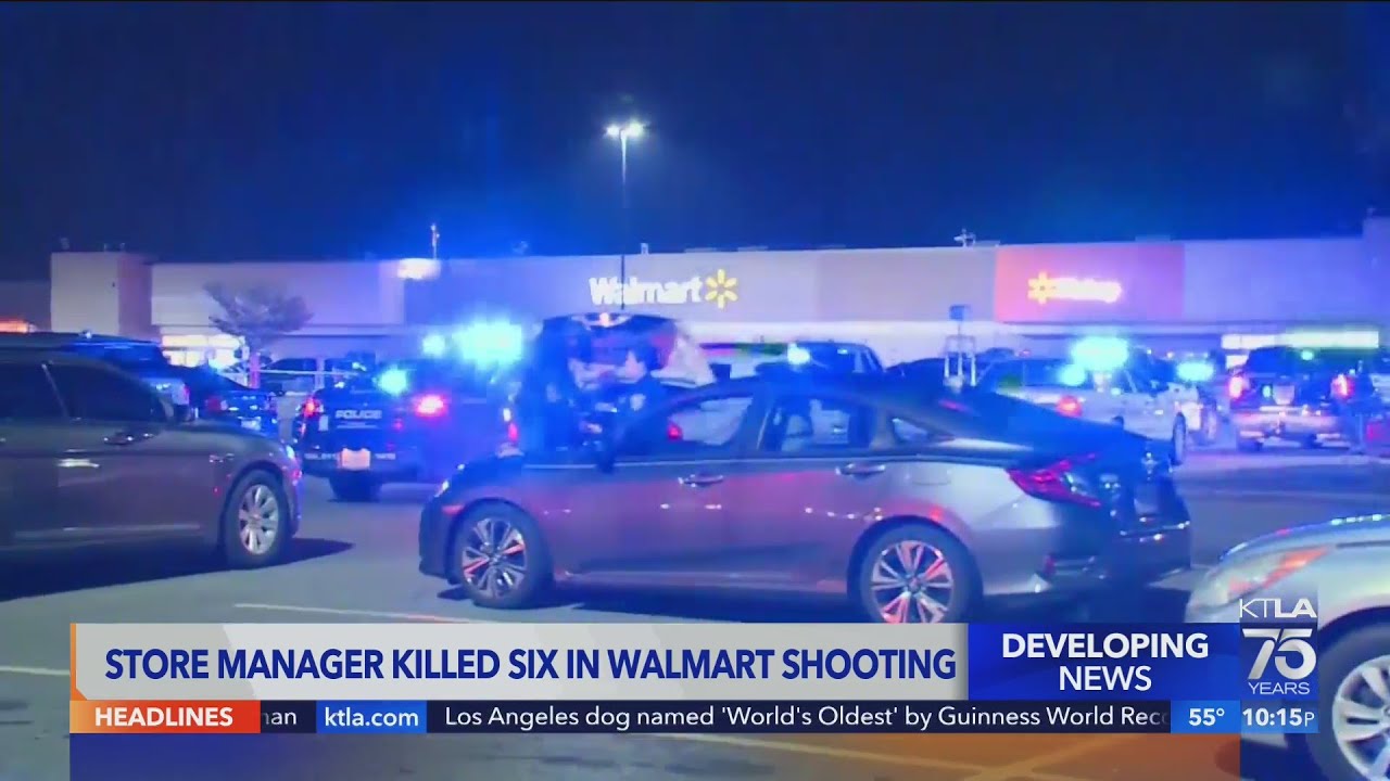6 killed after store manager opens fire in Walmart mass shooting - YouTube