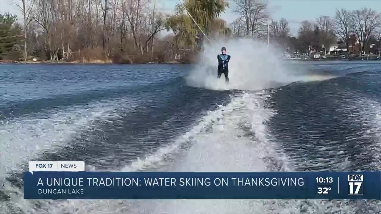 A unique tradition: water skiing on Thanksgiving - YouTube