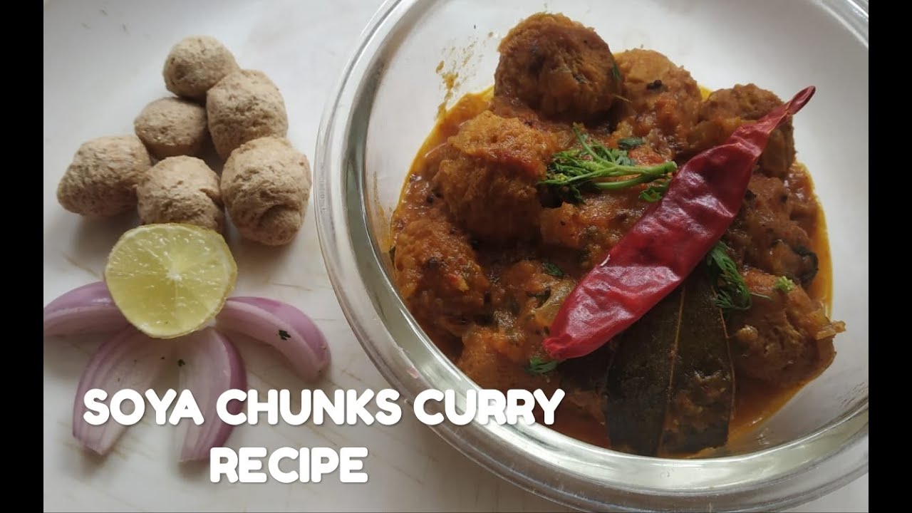 Soya chunks curry recipe // soya bean curry recipe // How to make soya ...