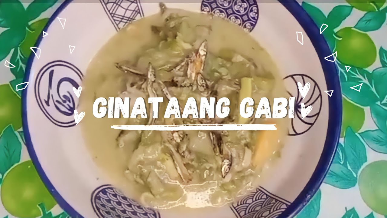 how to make ginataang gabi/fresh gabi with dilis - YouTube