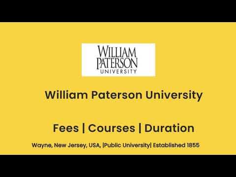 William Paterson University - USA | Courses | Tuition Fees | Duration ...