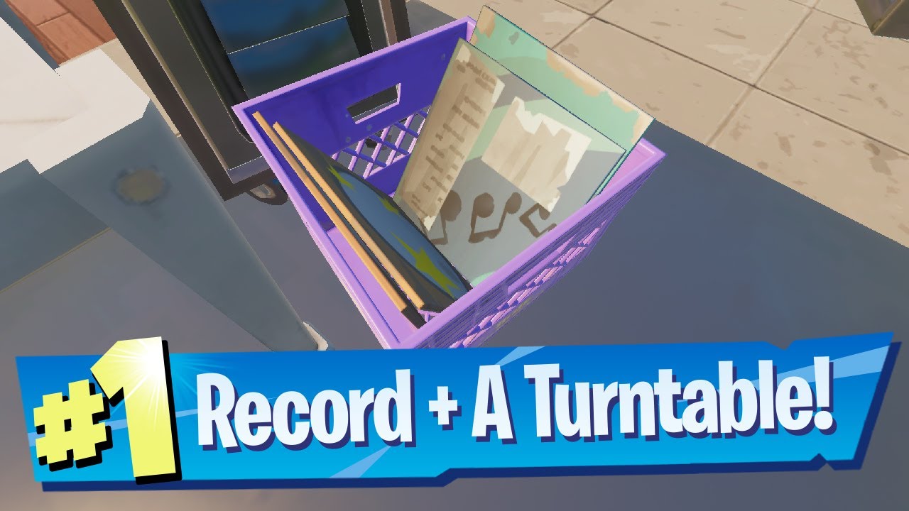 Collect a Record and Place in a Turntable Location - Fortnite - YouTube
