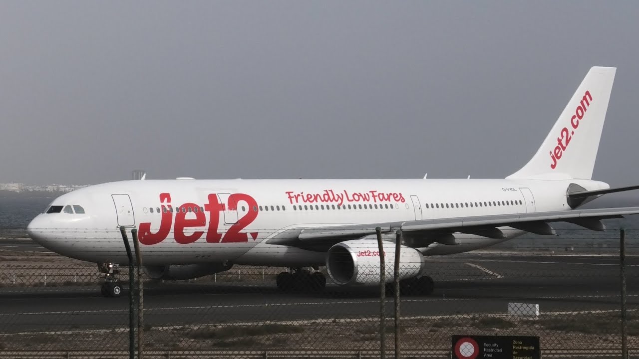 Jet2 | Airbus A330 | Boeing 737 | landing at | Lanzarote Airport ...