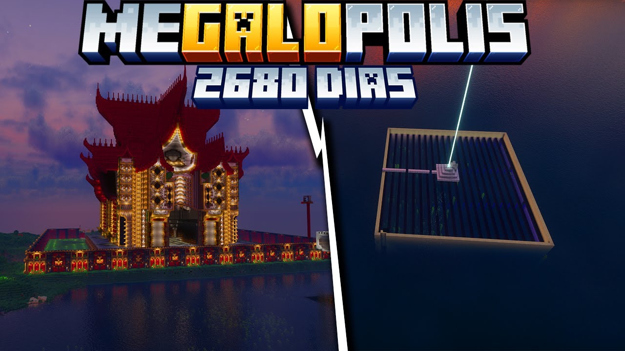 MINECRAFT AO VIVO - MEGALOPOLIS DIA 2680+ DIAS - #minecraft - YouTube