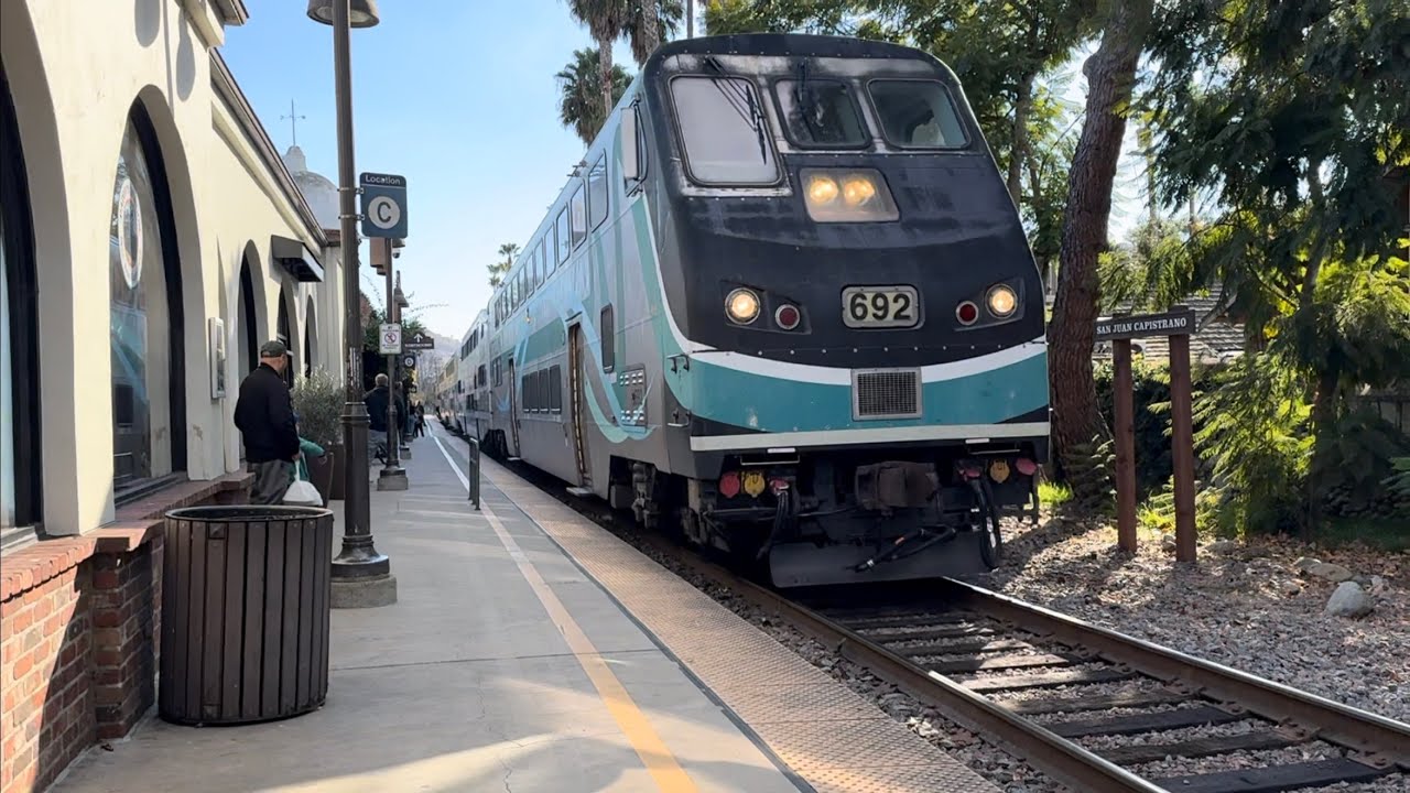 Riding Metrolink Orange County Line at San Juan Capistrano - YouTube