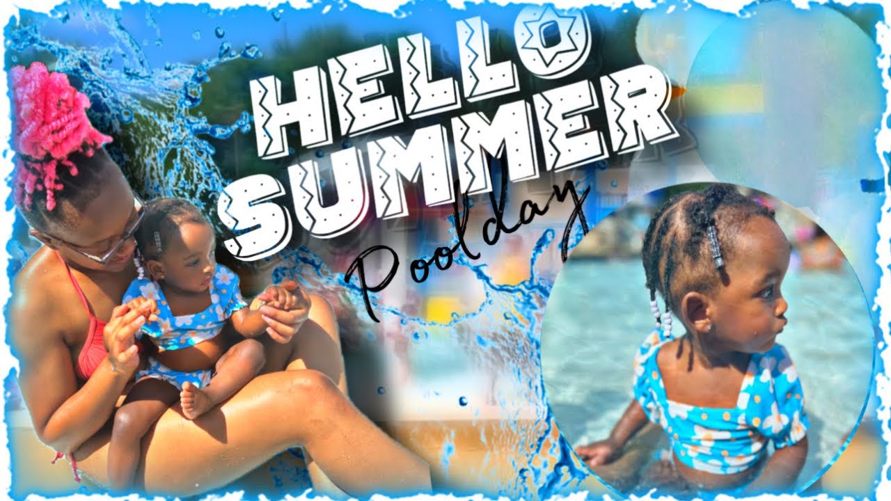 VLOG: SUMMER TIME FUN POOL DAY + KALI FIRST TIME AT THE POOL - YouTube