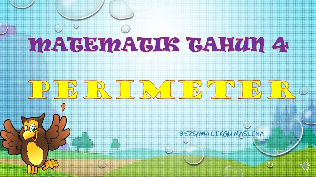 PERIMETER MATEMATIK TAHUN 4 | RUANG - YouTube