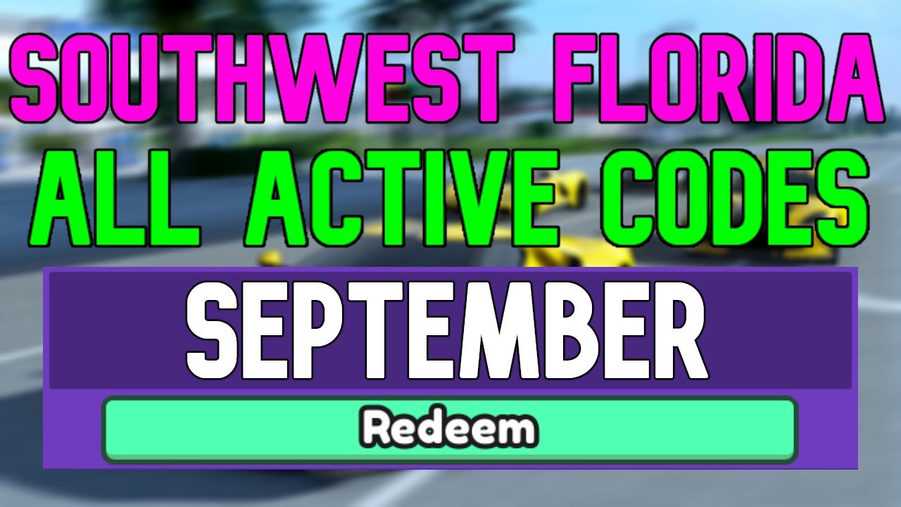 All New September 2022 Codes for ️Southwest Florida ROBLOX WORKING ...