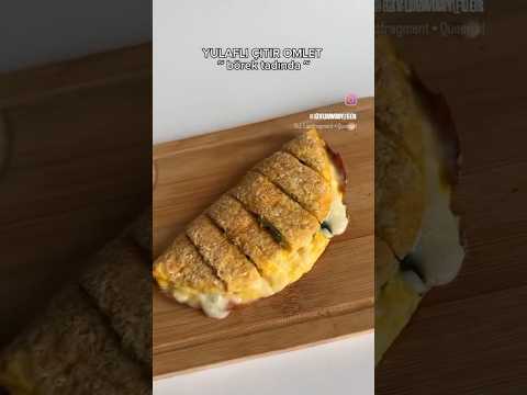 Yulaflı çıtır omlet3 çorba kaşığı yulaf 2 yumurta 1 çorba kaşığı tereyağı Kaşar peyniri, ispanak