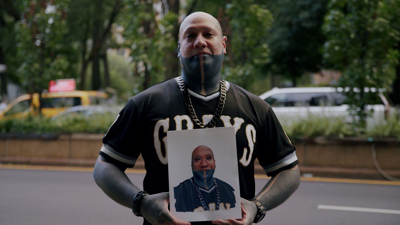 Devon Rodriguez paints and interviews in New York City. (filmed and ...