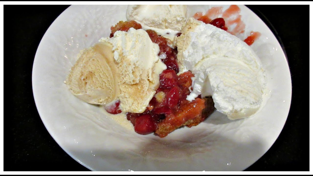 Cherry Cobbler Recipe! Quick, Easy and Yummy! - YouTube